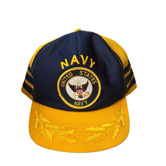 Accessories | Vintage United States Navy 3 Stripe Oak Leaf Snapback ...